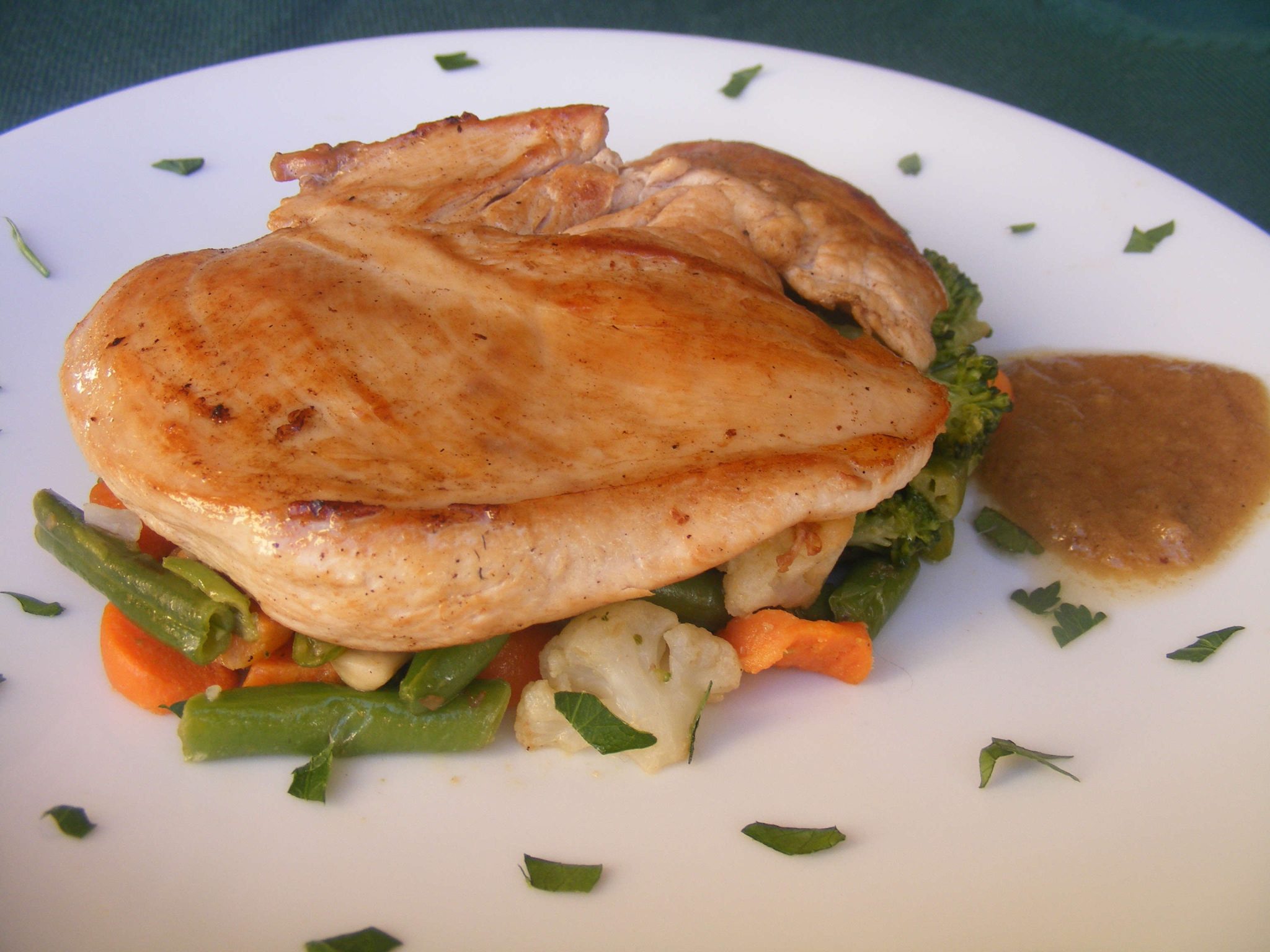 FILETS DE FAISAN SUR LIT DE LÉGUMES - Cailles de Chanteloup